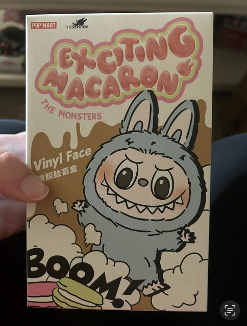 LABUBU MACAROON SESAME Bean AUTHENTIC Pop Mart BIE Plush Keychain ...