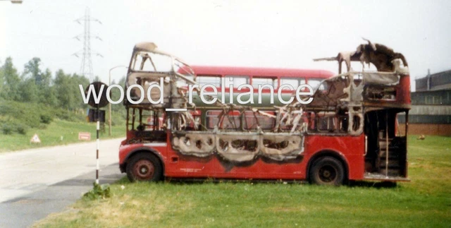 BUS PHOTO: LONDON Transport Routemaster RM50, fire-damaged, Aldenham ...