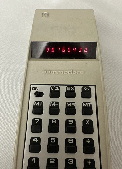 RARE 1970'S COMMODORE Model 797D calculator, Tested - No Battery Cover ...