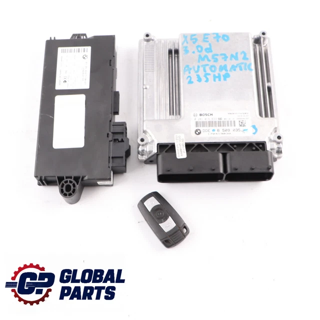 BMW X5 E70 3.0d M57N2 235HP Engine Module ECU KIT DDE 8509035 CAS3 ...