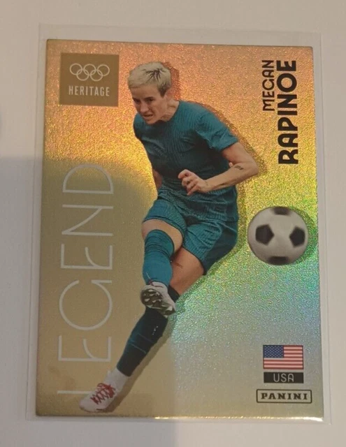 CARTE CARD CARTA LEGEND n°60 Megan RAPINOE USA PANINI Olympique JO ...