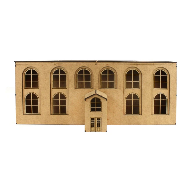 WWS MODEL MAKING MDF Building Low Profile Factory - Track 00/H0 Model ...