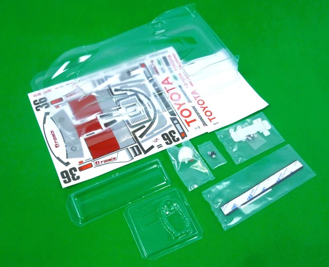 CLEAR LEXAN BODY Shell - 1:12th scale on road car- Tom's Toyota 84C £44 ...