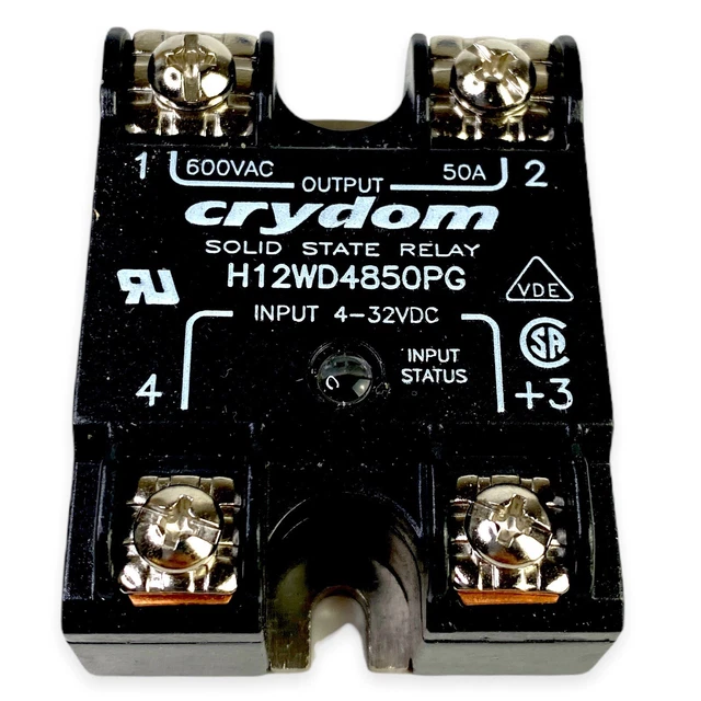 LEISTUNGSHALBLEITER CRYDOM H12WD4850PG Phasen 1 50A 600V 4-32VDC EUR ...