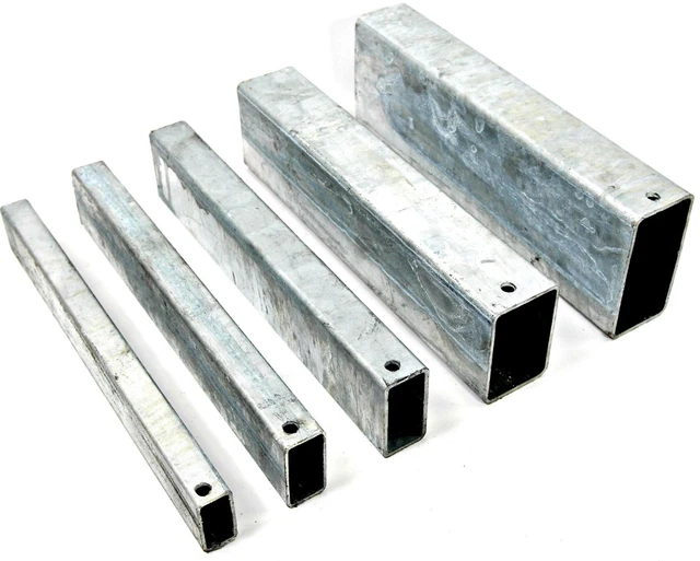 GALVANISED STEEL RECTANGULAR Box Section 5 Sizes & 4 Lengths Available ...