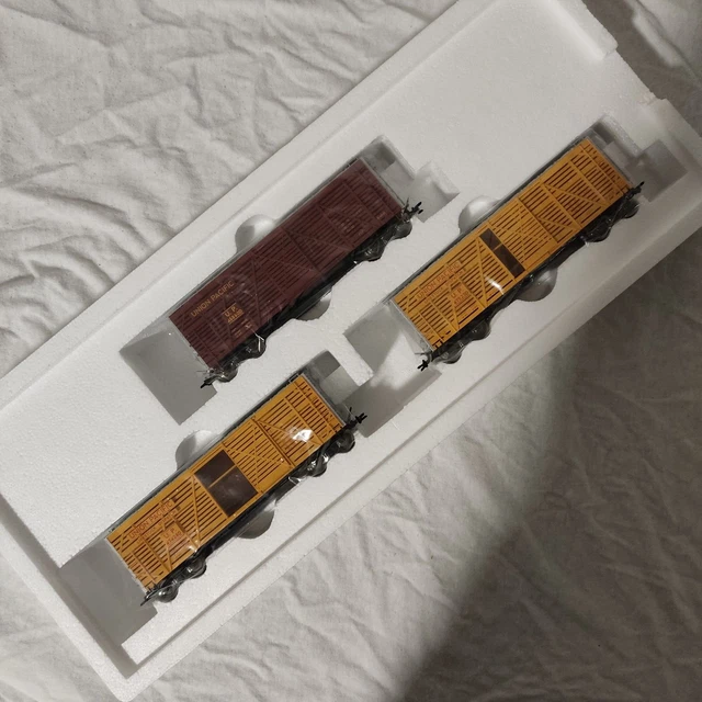 MÄRKLIN 45690 GÜTERWAGEN-SET, Viehwagen/Stock Car, Union Pacific UP USA ...
