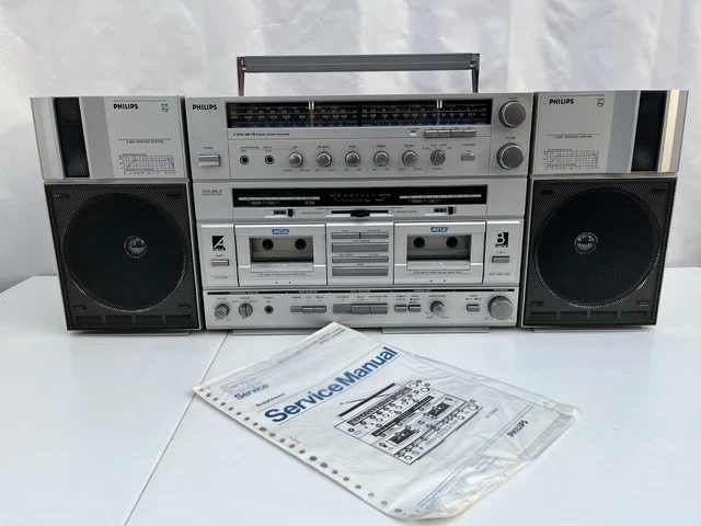 PHILIPS D8734 BOOMBOX Boombox Vintage Radio Recorder Working £317.98 ...