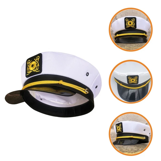 NOVELTY HAT BOATING Accessories Sailor Navy Hats Captain Cosplay $21.95 ...