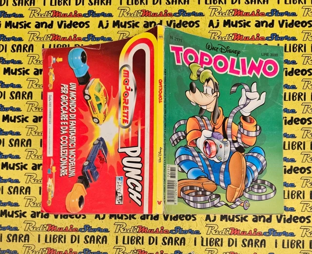 COMICS FUMETTO TOPOLINO n.2171 8 luglio 1997 JOVANOTTI ALBANESE LIGABUE ...