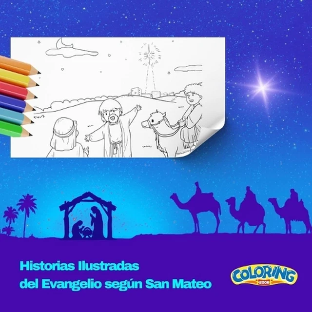 HISTORIAS ILUSTRADAS DEL Evangelio segn San Mateo. Coloring Book. by ...
