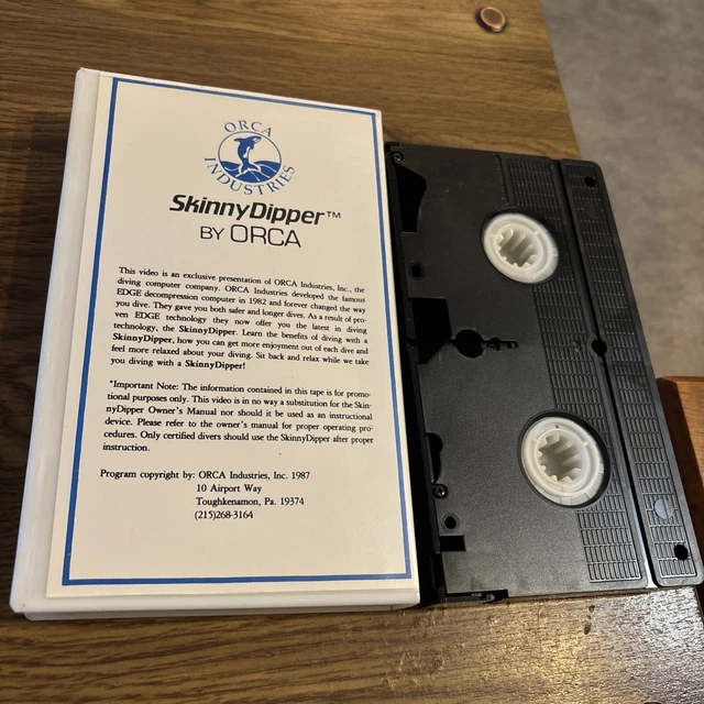 ORCA INDUSTRIES SKINNY Dipper Dive Computer Informational VHS 1987 £5. ...