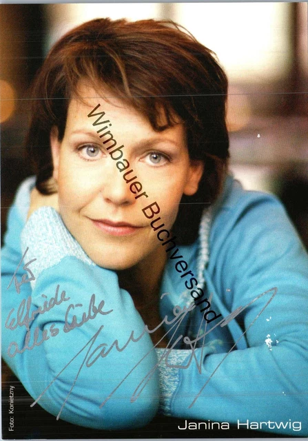 ORIGINAL AUTOGRAMM JANINA Hartwig /// Autograph signiert signed signee ...