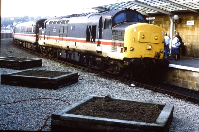 35MM ORIGINAL COLOUR Rail Slide BR Class 37 37416 at Whitby £2.99 ...