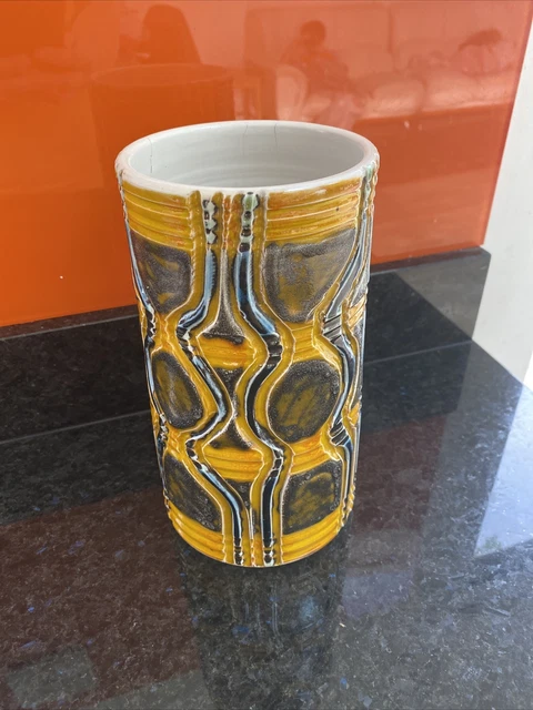 LARGE POOLE POTTERY Delphis Vase 84 By Angela wyburgh £42.00 - PicClick UK