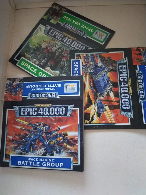 WARHAMMER EPIC 40K 3 Slip Box Only Space Marine Battle Group Tanks ...