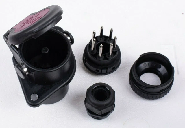 STECKDOSE 7 POLIG 24V EBS Schraubkontakte, LKW ADR GGVS Erich Jaeger 141070 EUR 26,95 - PicClick DE