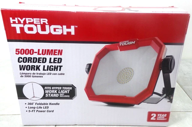 HYPER TOUGH 5000-LUMEN Corded Led Worklight Pml1062Ahr O18387-4 (Jr) Dd ...