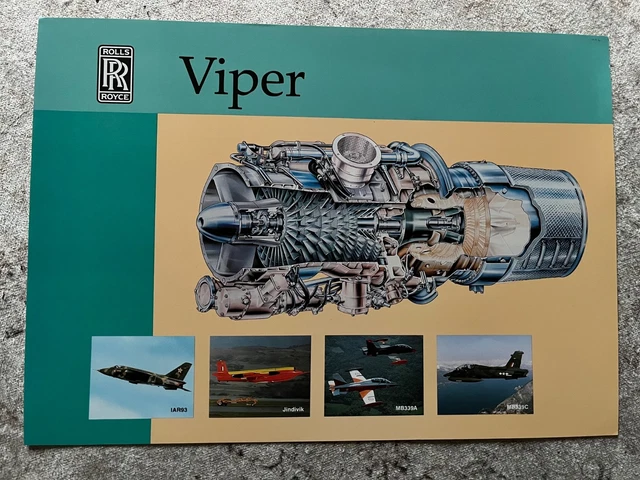ROLLS ROYCE VIPER jet engine, promo aircraft brochure, IAR93 MB339 ...