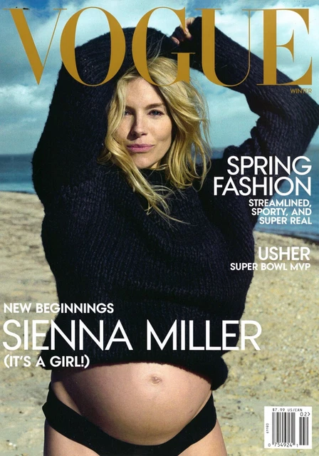 VOGUE MAGAZINE - FEBRUARY 2024 - SIENNA MILLER (Cover) BRAND NEW £11.83 ...