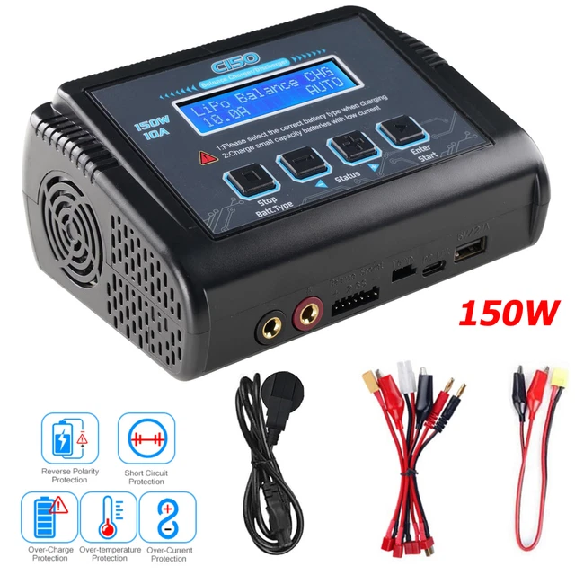 HTRC C150 RC Akku Ladegerät Balance Ladegerät für LiPo LiHV LiFe Lilon ...