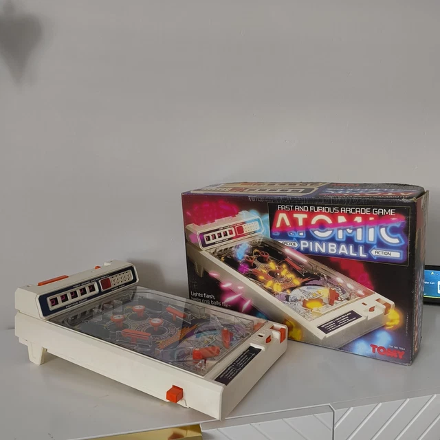 TOMY/PALITOY ATOMIC PINBALL Arcade Action Game - Table Top Pinball 1979 ...