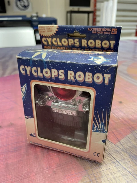 CYCLOPS WIND UP Robot 1995 Toy Vintage Retro Droid Japanese Style China ...