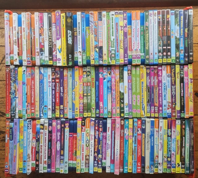 ~200X KIDS CHILDREN'S & Family Animated DVD Movie TV Job Bulk Lot ...