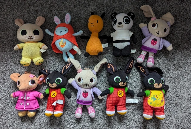 CBEEBIES BING BUNNY complete set of plush toys collection £20.00 ...