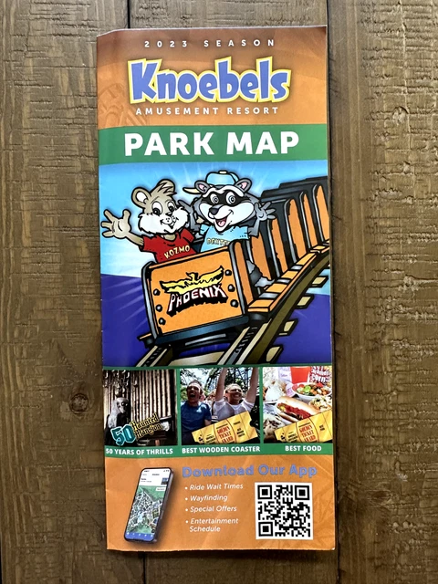 2022 KNOEBELS PARK Map & Guide £3.53 - PicClick UK