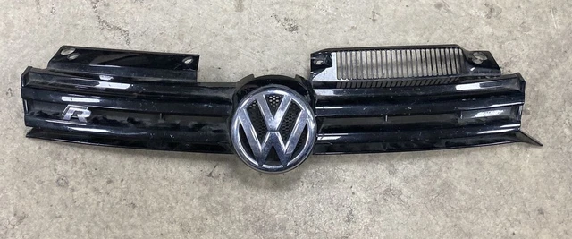 VW GENUINE MK6 Golf R Front Grill Trim With Badge, X1 Damaged Bracket ...