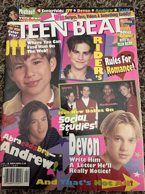 TEEN BEAT MAGAZINE 4/97 Jonathan Taylor Thomas Danielle Fishel Andrew ...