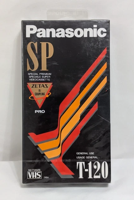 PANASONIC T-120 SP Special Premium Blank VHS Tape VCR NEW SEALED £10.84 ...