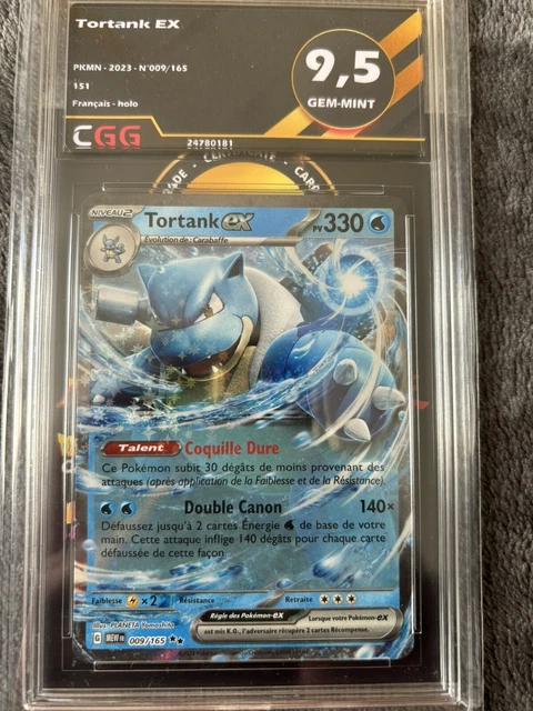 CARTE POKÉMON TORTANK EX 009/165 - Écarlate et Violet 151 - FR - PCA 9.5 EUR 18,00 - PicClick FR