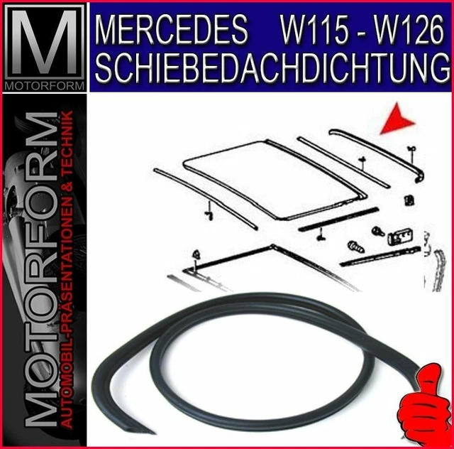 MERCEDES W123 200D 230E 240D 250 280E 300D Dichtung Schiebedach Gummi ... MERCEDES W123 200D 230E 240D 250 280E 300D Dichtung Schiebedach Gummi ...