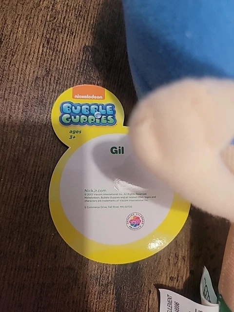 NICKELODEON NICK JR Bubble Guppies Gil Mermaid Plush Stuffed Animal Toy ...
