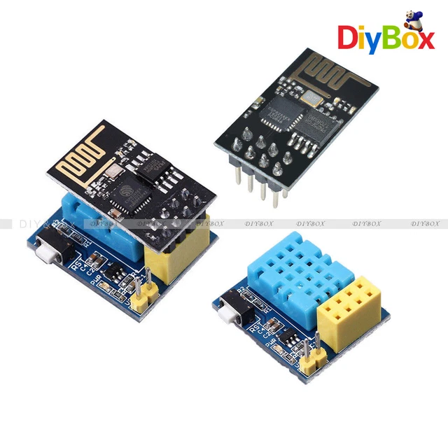 ESP8266 DHT11 TEMPERATURE Humidity WiFi Module Wireless Module ESP-01 ...