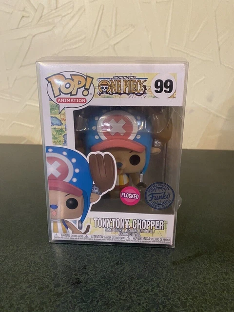 ONE PIECE FUNKO POP! Tony Tony Chopper #99 (Flocked) w/Protector $28.42 ...