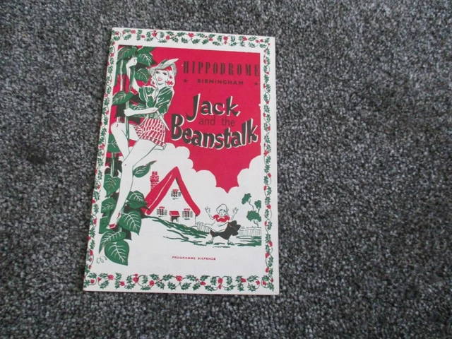 BIRMINGHAM HIPPODROME, JACK & The Beanstalk, Beryl Reid HAND SIGNED ...