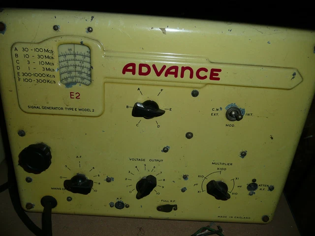 ADVANCE RF SIGNAL Generator E2 £19.99 - PicClick UK