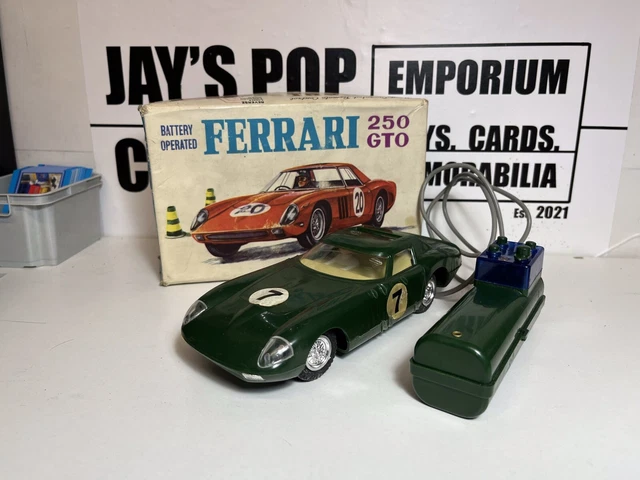 VINTAGE FERRARI 250 GTO Battery Operated Remote Control Toy in Box £30. ...