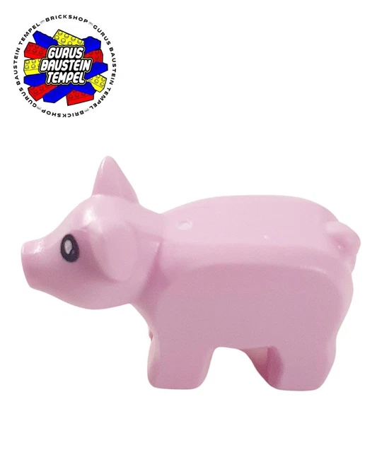LEGO PIG PIGLET Piglet PIG PORG 1410 Bright Pink Farm Animal Figure ...