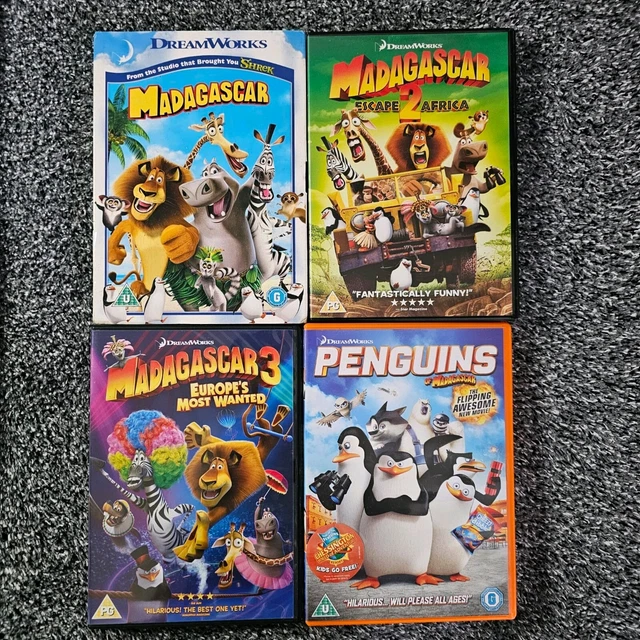 DREAMWORKS MADAGASCAR COMPLETE Collection & Penguins Of Madagascar Film ...