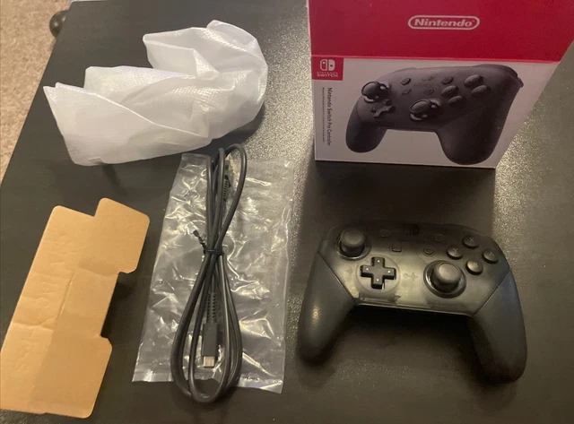 NINTENDO OEM SWITCH Pro Wireless Controller - Black Complete CIB (C3) £ ...