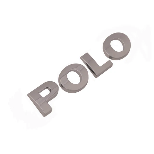 LETRAS EMBLEMA POLO Logotipo Original VW Polo 6R 6C Autoadhesivo Portón ...