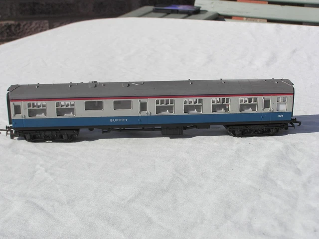 TRIANG R729 BR BUFFET CAR COACH BLUE & GREY Mk 1 # 1825 - OO GAUGE ...