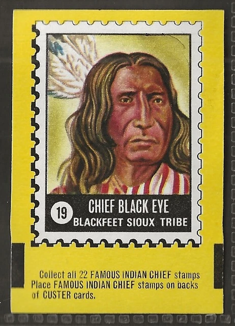 A&BC-FAMOUS INDIAN CHIEFS 1968-#19- Chief Black Eye £24.99 - PicClick UK