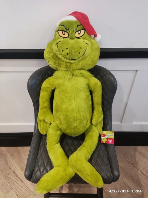 *ALDI EXCLUSIVE* - Grinch W/Santa Hat Plush Toy. 90cm.Brand New & Rare ...