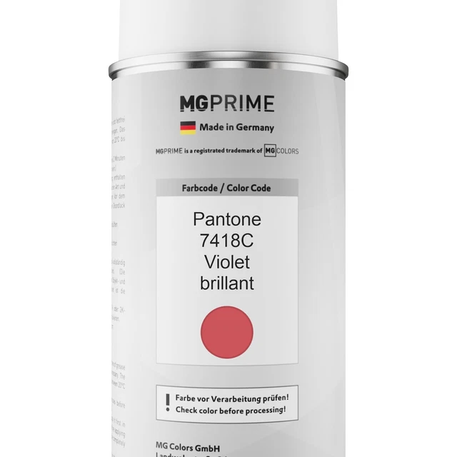 PANTONE 7418C VIOLET bombe aérosol 400 ml brillant séchage rapide EUR 7 ...