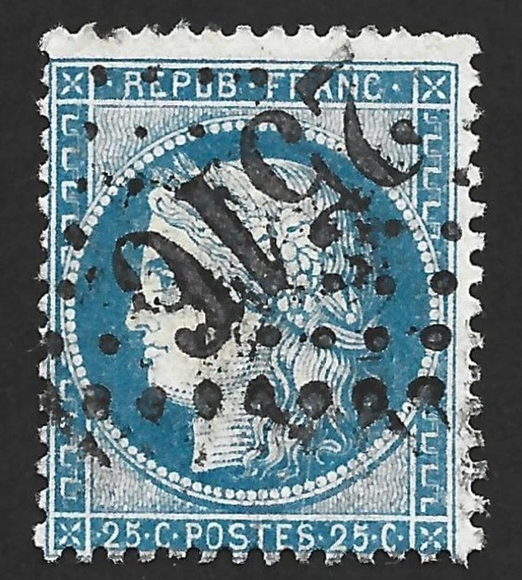 YVERT N°60A VARIÉTÉ Suarnet n°112 Griffe traversant le timbre Position ...