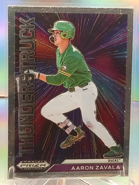 AARON ZAVALA 2021 Panini Prizm Draft Picks Thunderstruck #T-AZ Texas ...